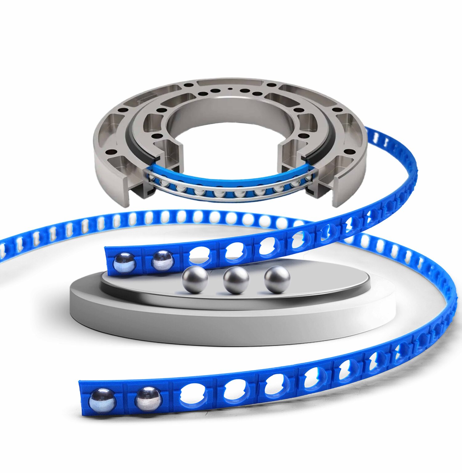 Wire Race Bearing Track with Bearing Balls - Hsaboonitex